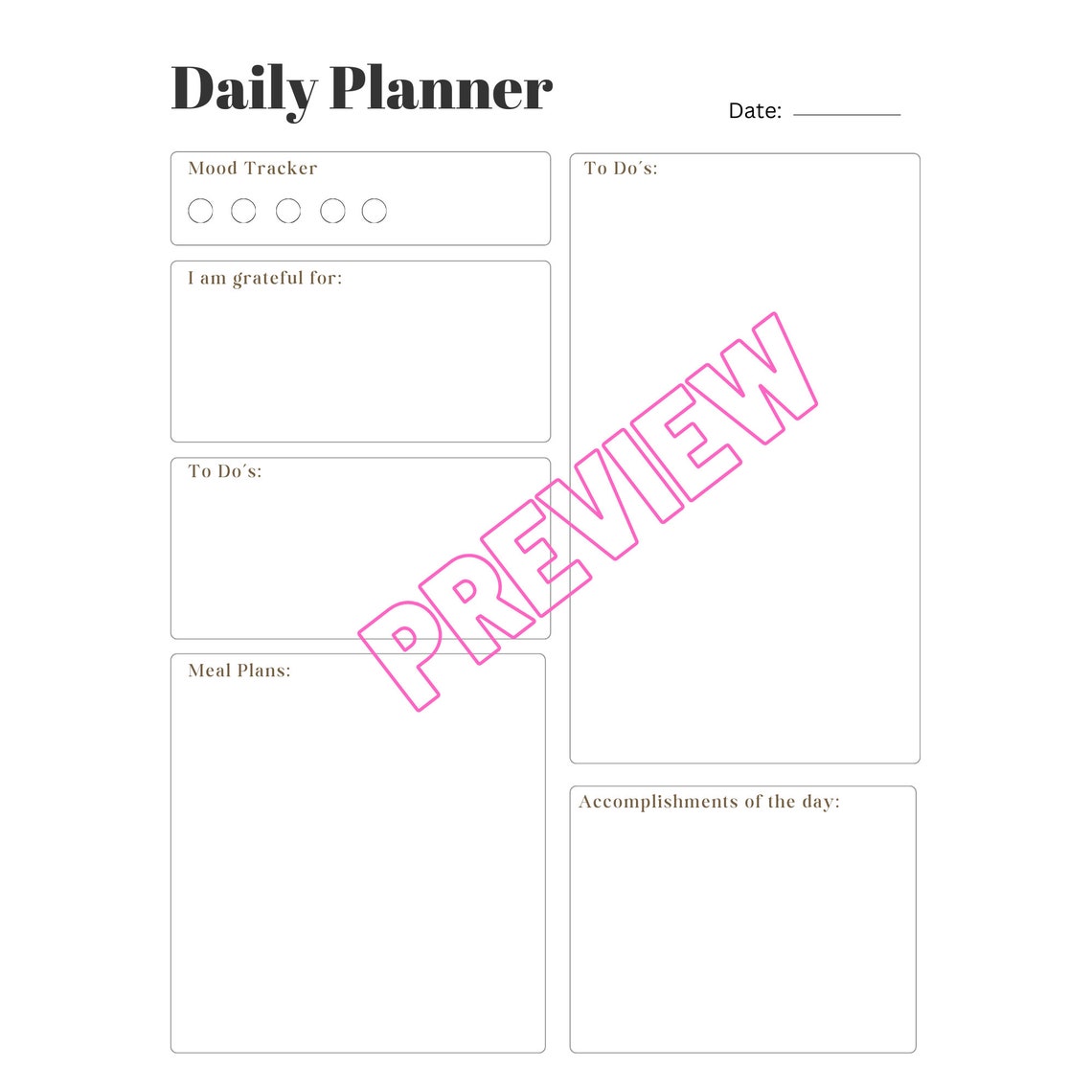 Daily Journal 2024 Daily Journal Daily Plans 2024 Journal - Etsy