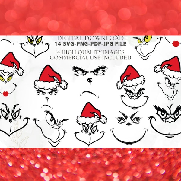 Grinch Eyes Svg - Etsy