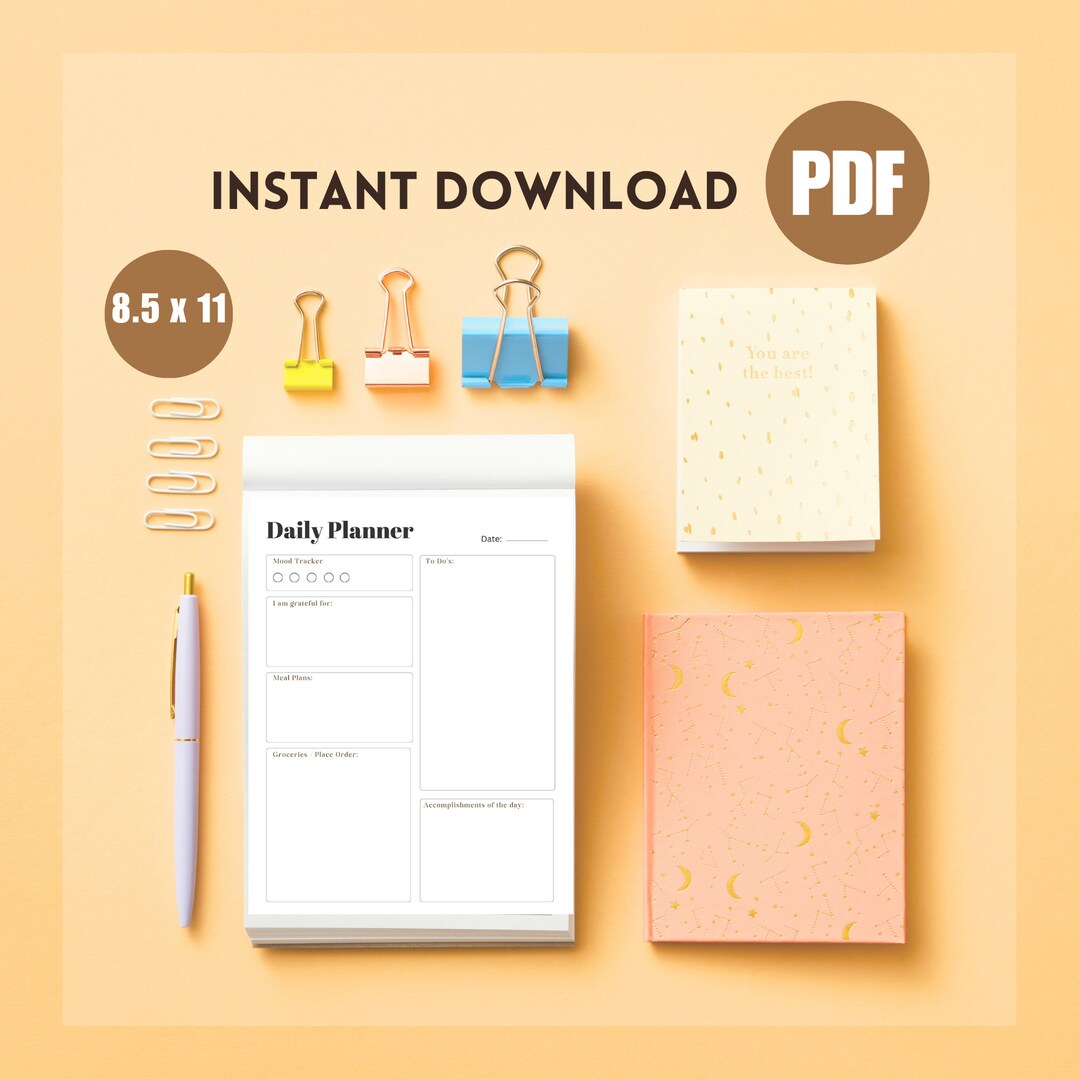 Daily Journal, 2024 Daily Journal, Daily Plans, 2024 Journal, Instant ...