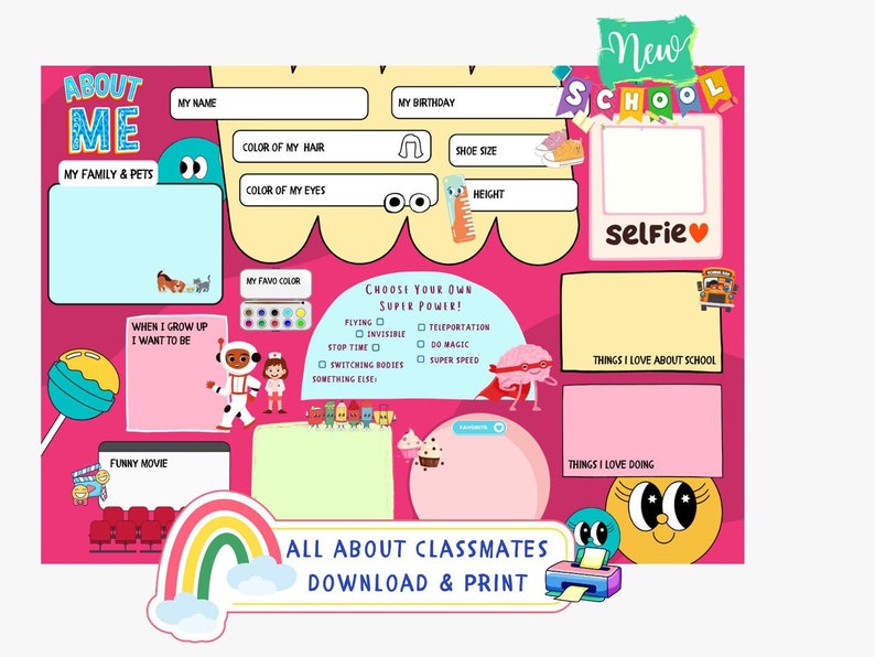 All About Classmates | Alternative Yearbook | Download, Print and Let ...