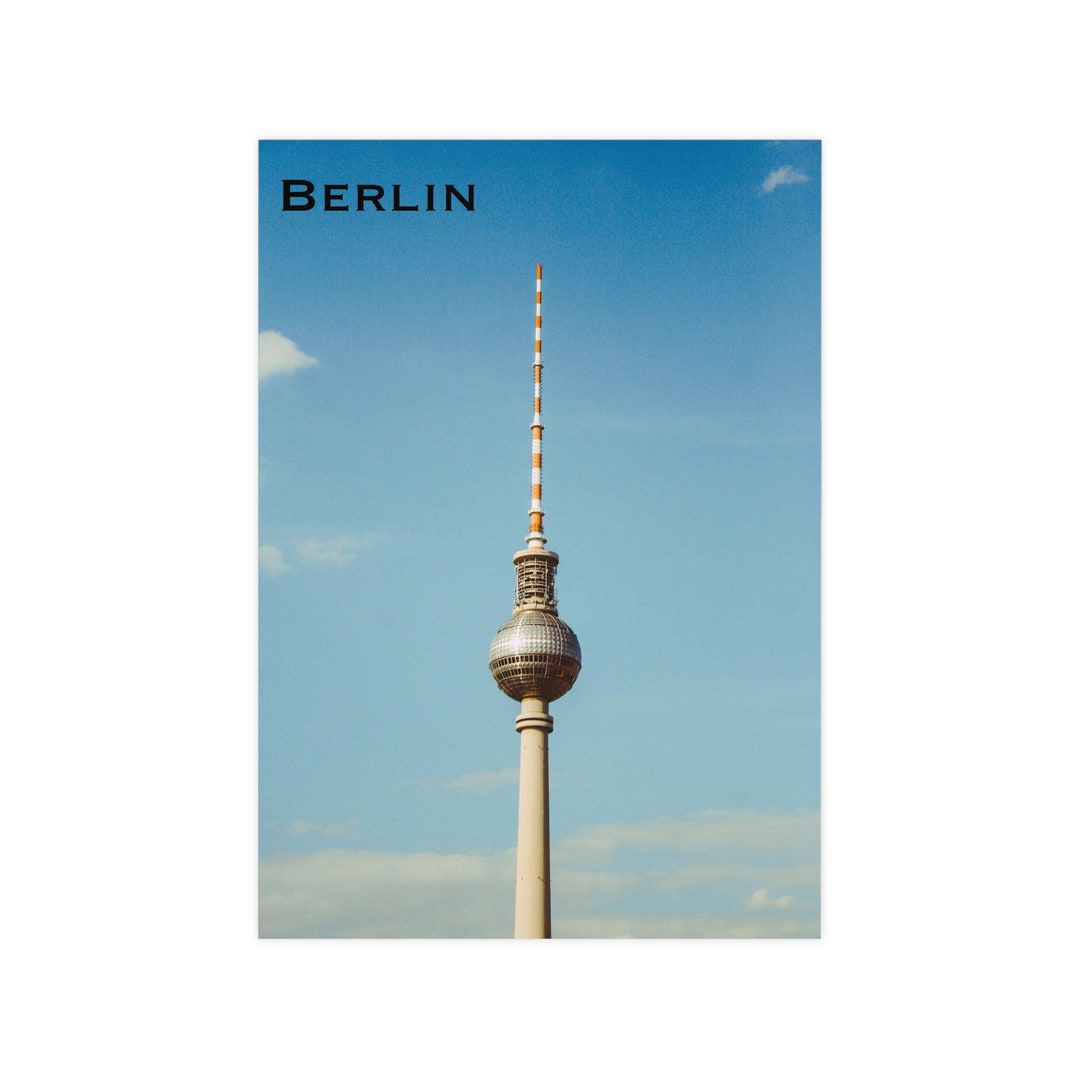 Berlin Wall Poster, Berlin TV Tower, Pictures for Framing and Hanging ...