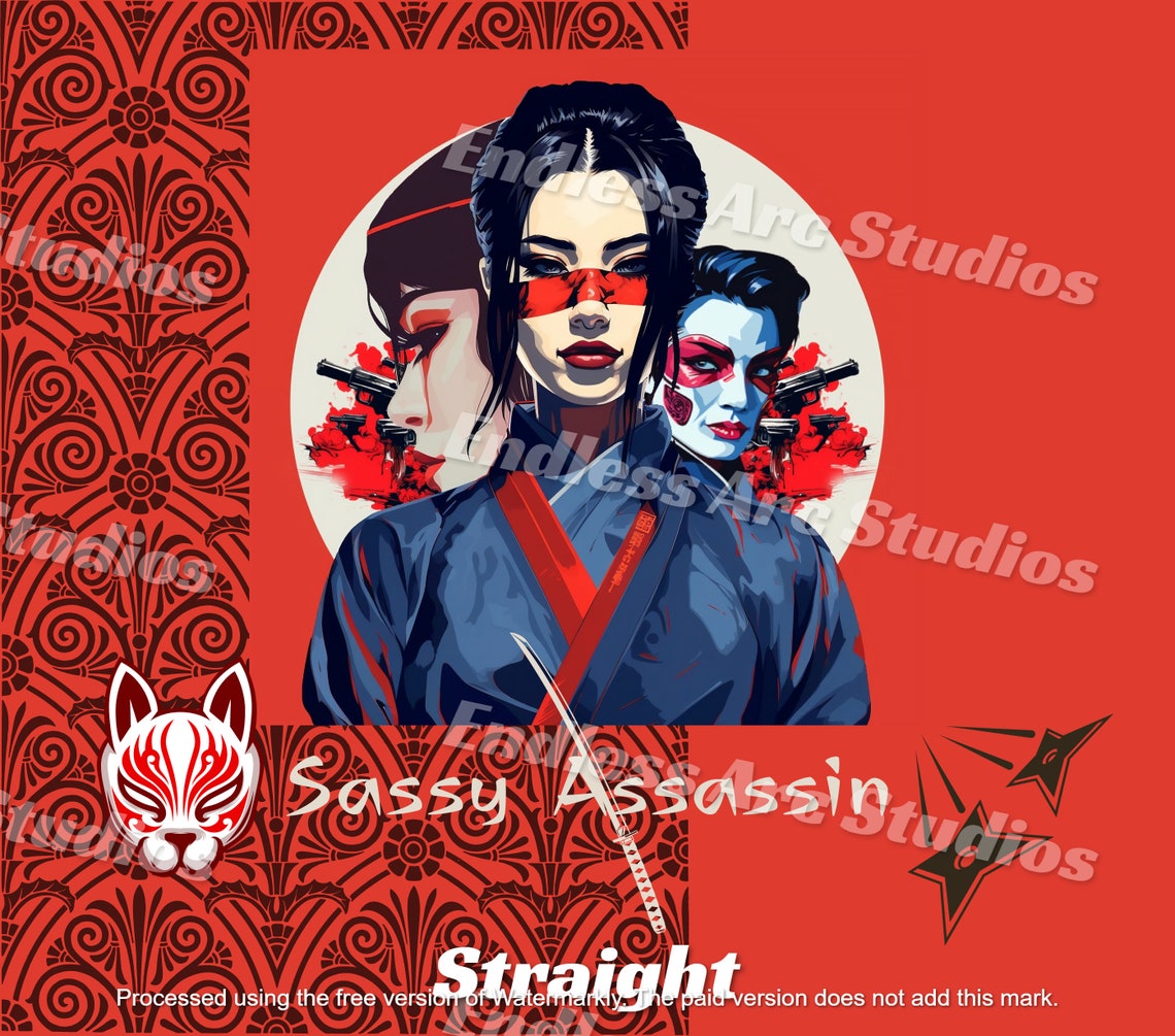 Buy Sassy Assassin Girl Boss Strong Woman 20oz Skinny Sublimation ...