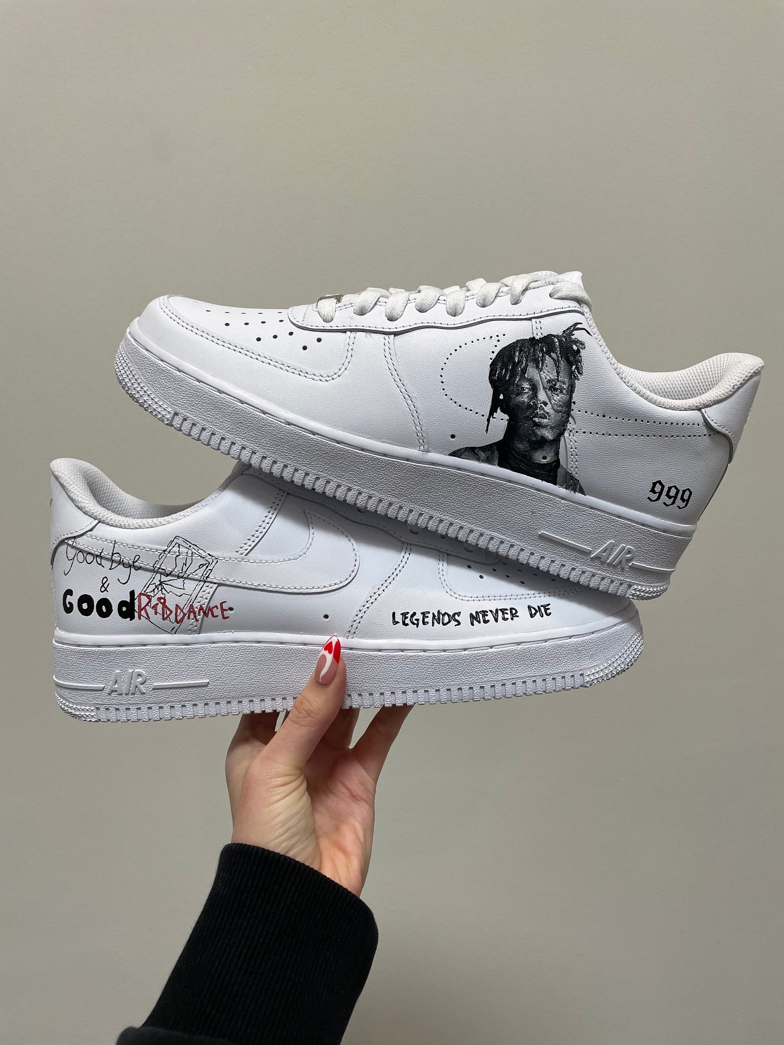 Juice WRLD Custom Nike Air Kraft 1 | Personalisierte Turnschuhe ...