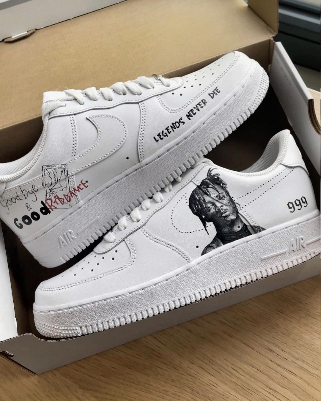 Juice WRLD Custom Nike Air Force 1 | Personalized Sneakers | Custom ...