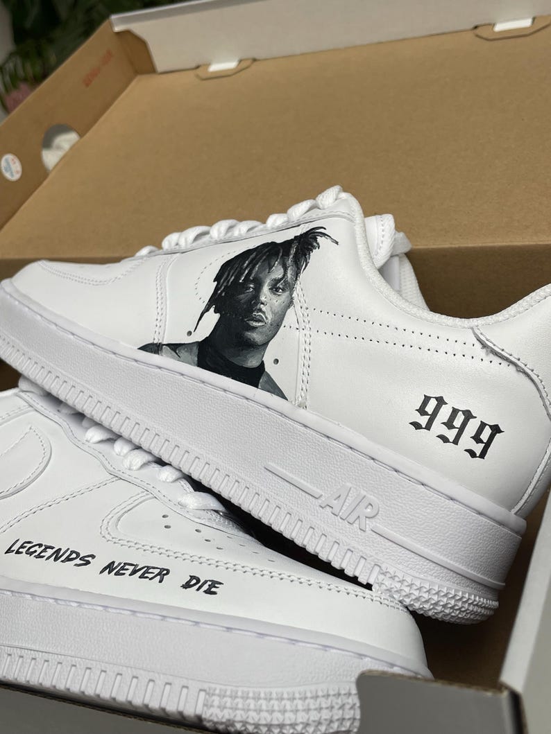 Custom Juice WRLD Nike Air Force 1 Sneakers | Hand-painted Portrait ...