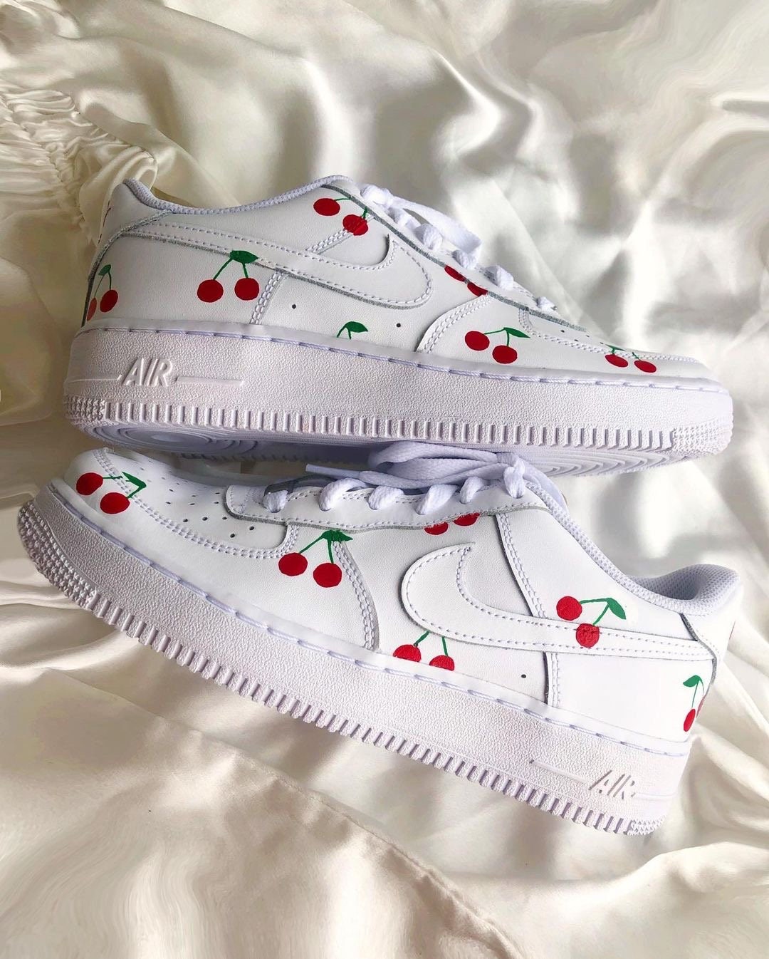 Red Cherries Nike Air Force 1 | Personalized Sneakers | Custom Nike AF1 ...
