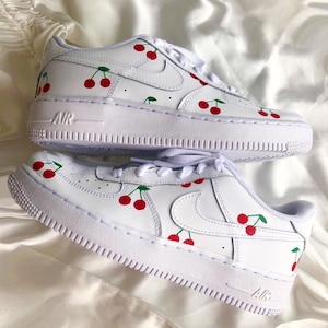 Red Cherries Nike Air Force 1 | Personalized Sneakers | Custom Nike AF1 ...