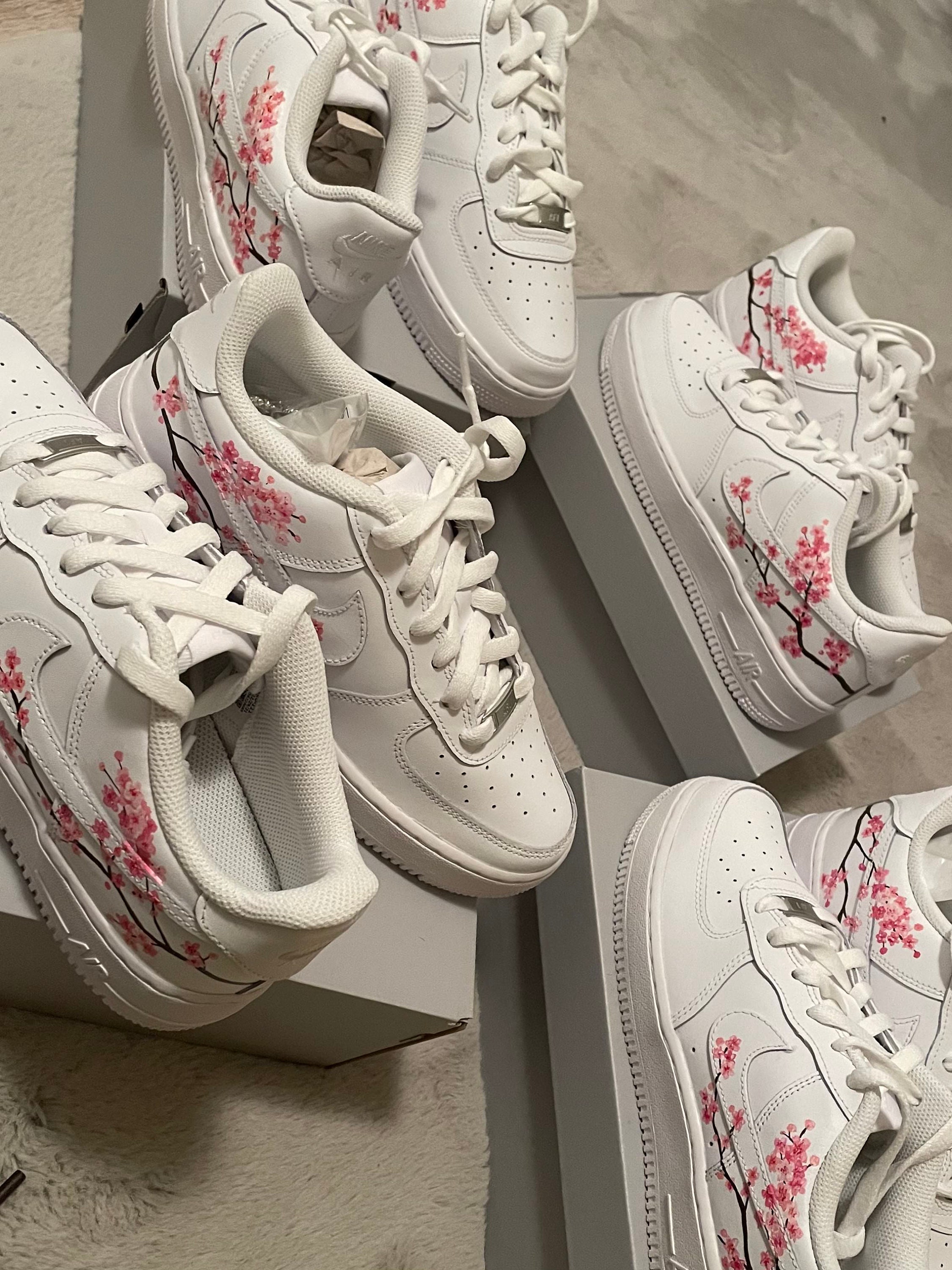 Custom Sakura Flowers Nike Air Force 1 Sneakers | Hand-painted - Etsy