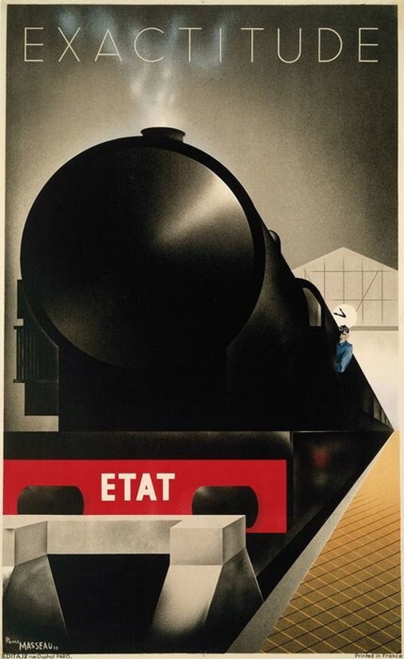 Lithographic Reprint Poster Fix-masseau Exactitude 1982 - Etsy