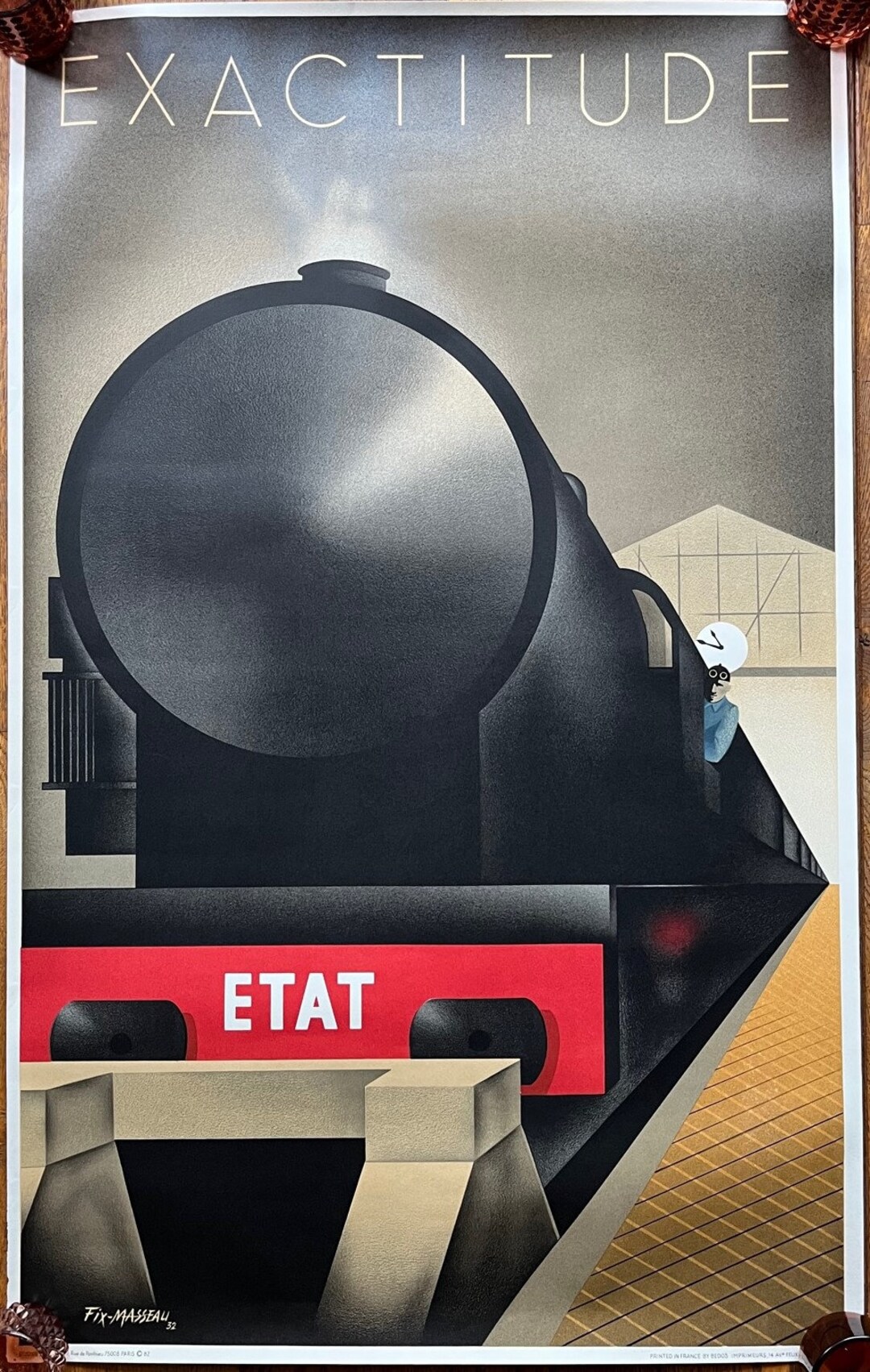 Lithographic Reprint Poster Fix-masseau Exactitude 1982 - Etsy