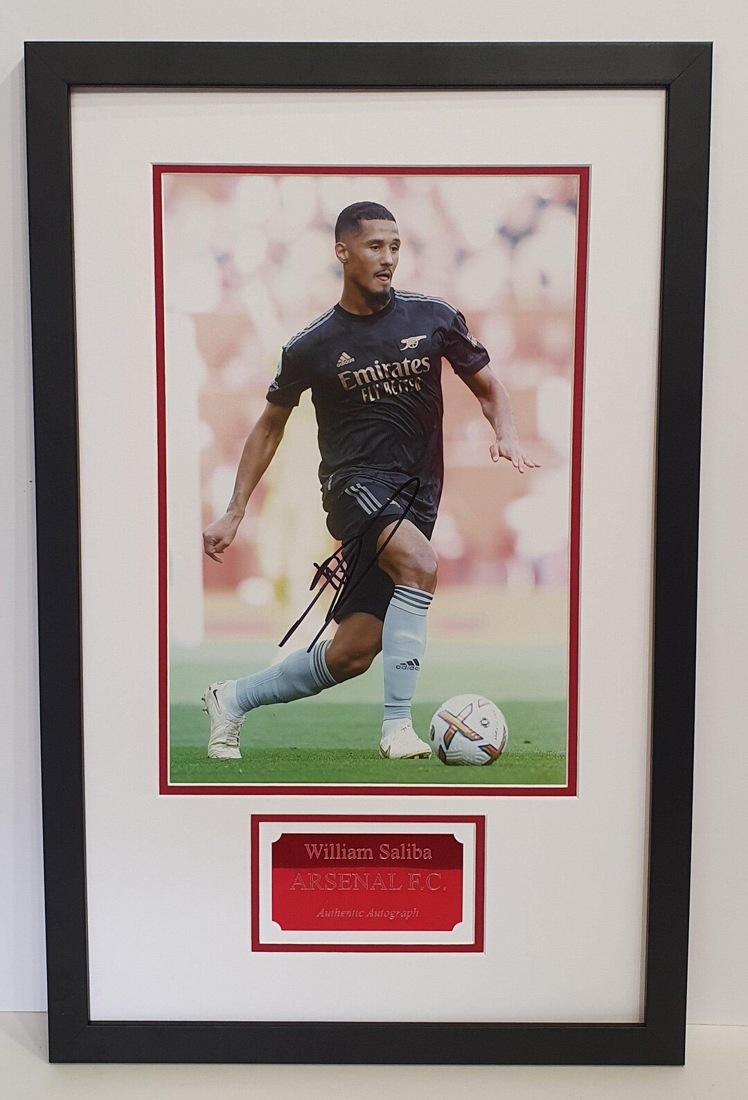 William Saliba Signed Arsenal Photo Framed. - Etsy