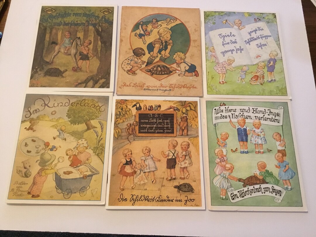 Set of 6 Children’s Books. German , Vintage. Excellent Condition. - Etsy