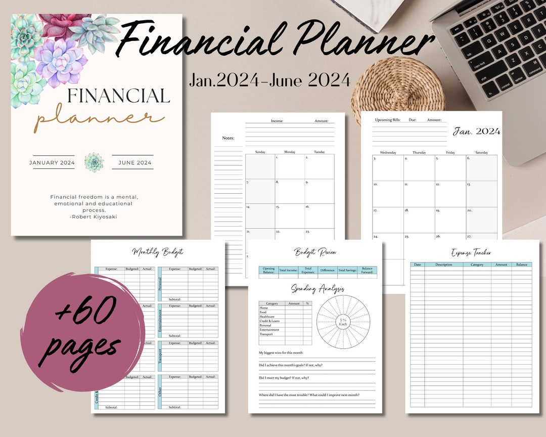 January 2024 - June 2024 Financial Planner Printable | Budget Planner ...