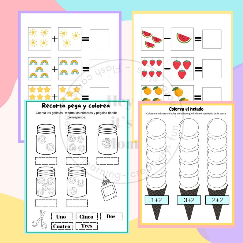 Preschool Activities in Spanish - Alphabet, Numbers, and Coloring ...