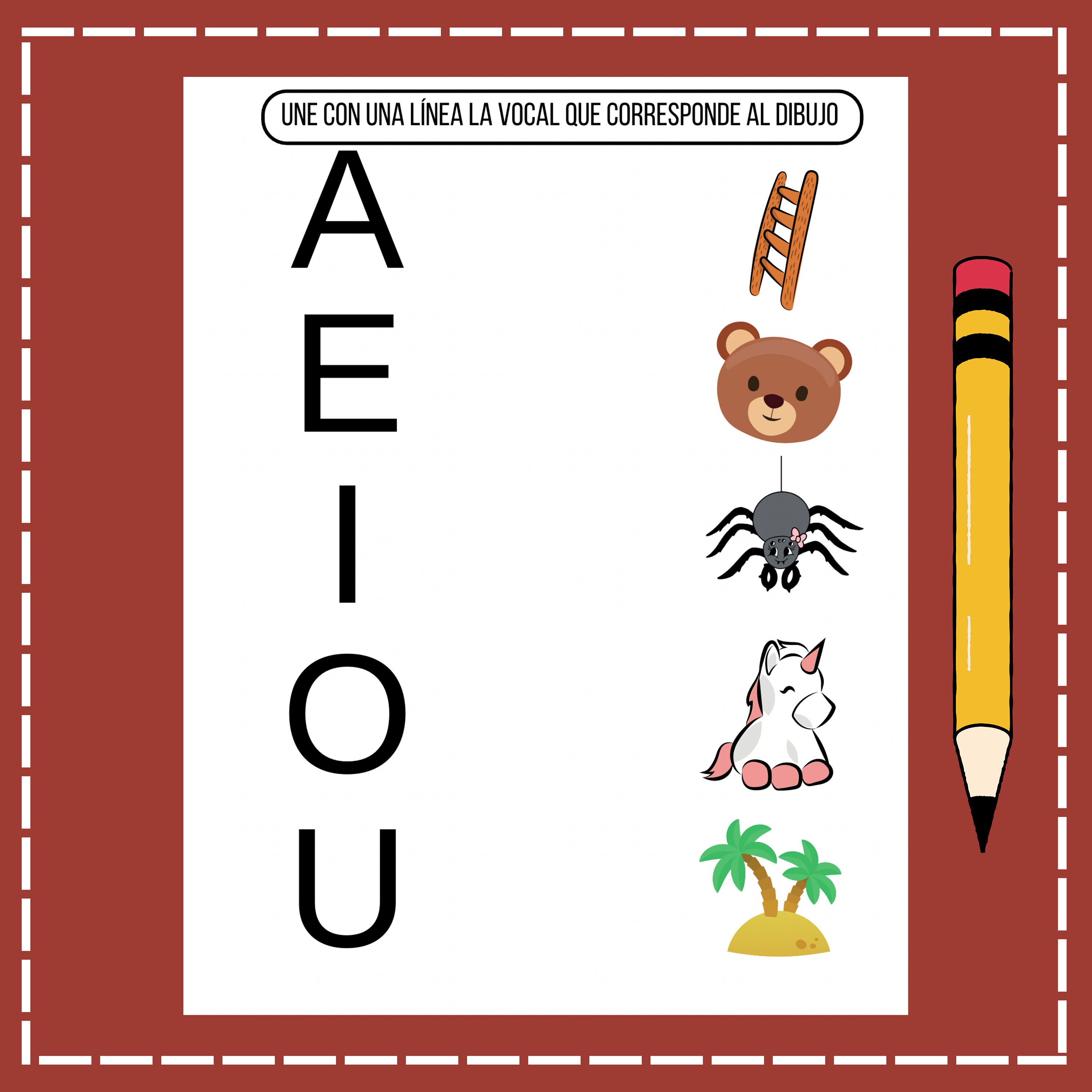 Flashcards of vowels in Spanish vowels worksheets spanish/english ...