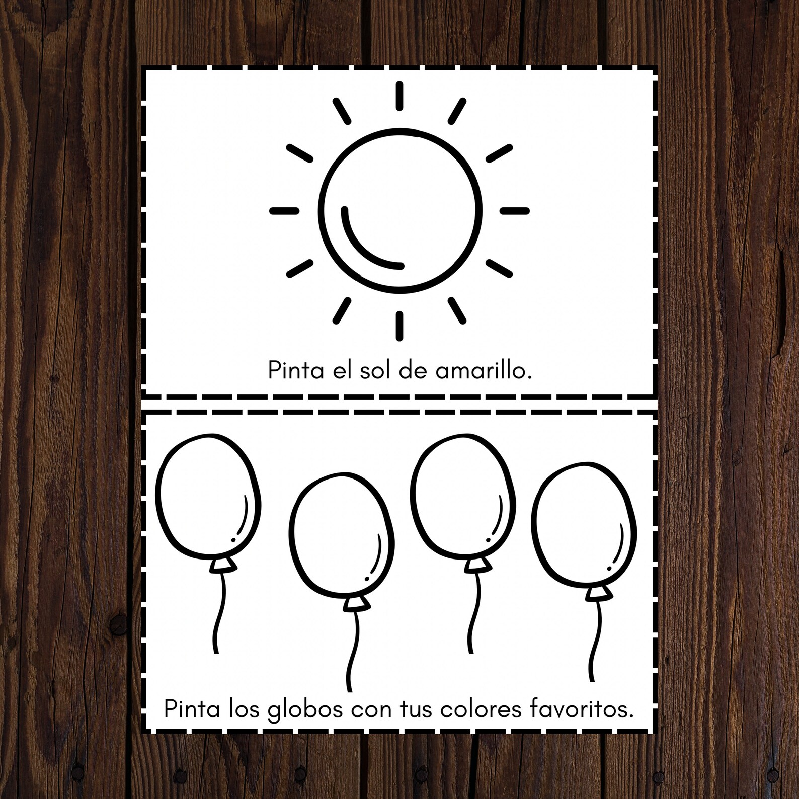 Printable Toddler Worksheets in Spanish-color Cards Free- Learn Colors ...