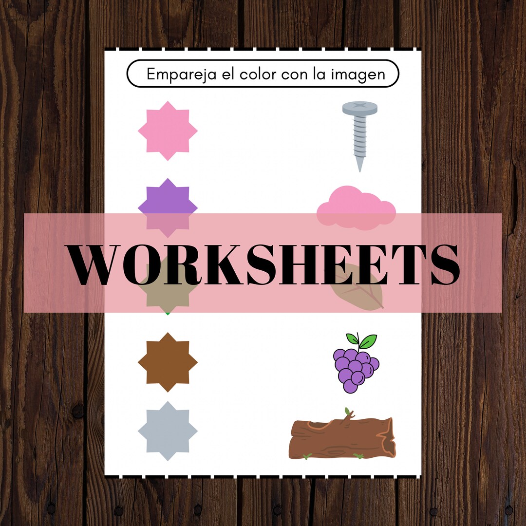 Printable Toddler Worksheets in Spanish-color Cards Free- Learn Colors ...