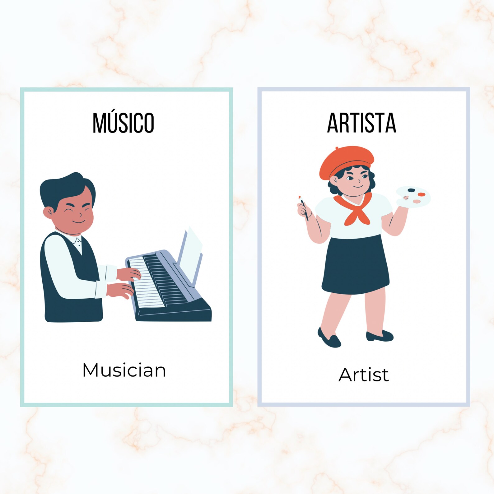 Professions Flashcards -flash Cards- Printable Flash Cards -montessori ...