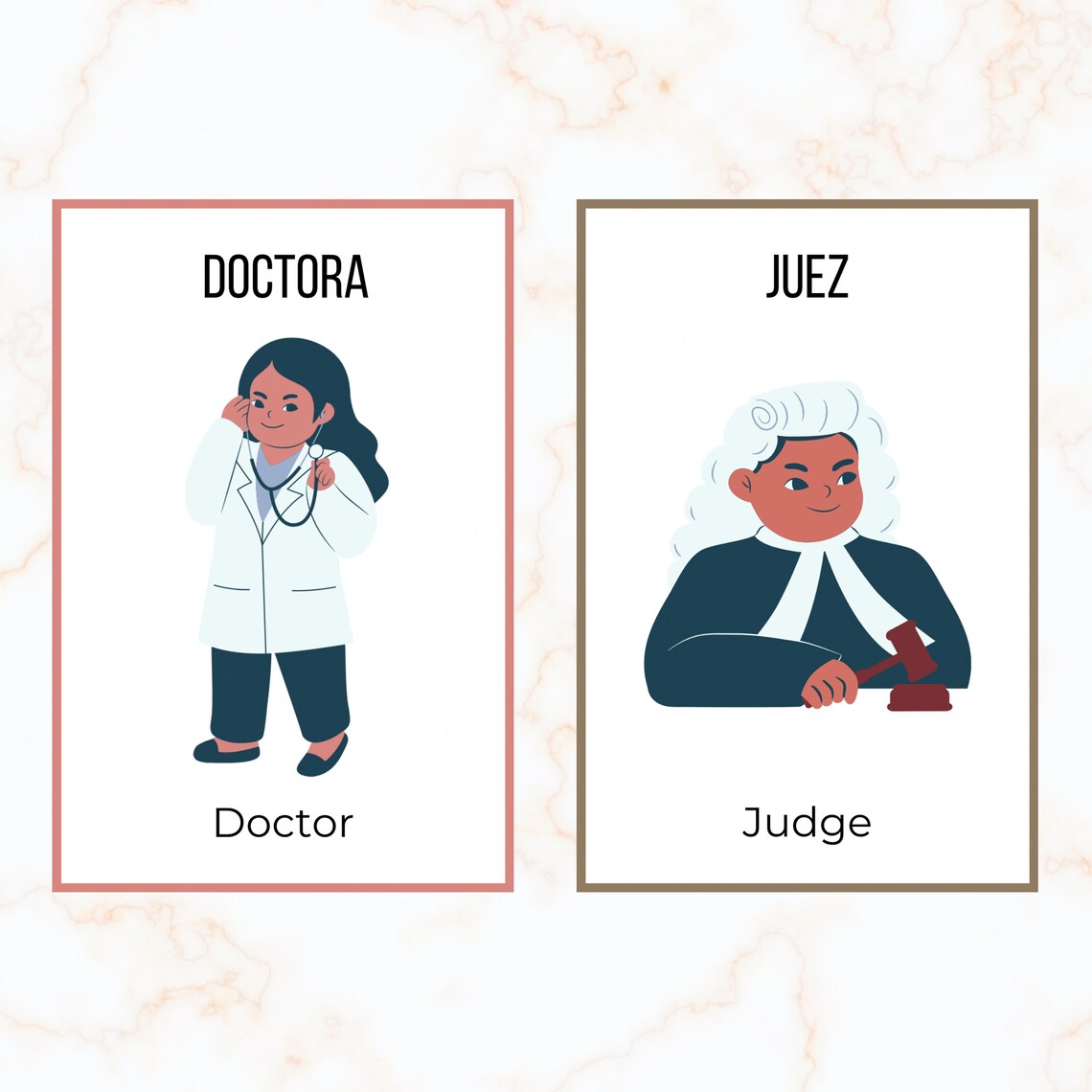 Professions Flashcards -flash Cards- Printable Flash Cards -montessori ...