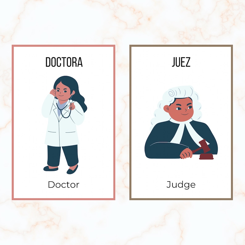 Professions Flashcards -flash Cards- Printable Flash Cards -montessori ...