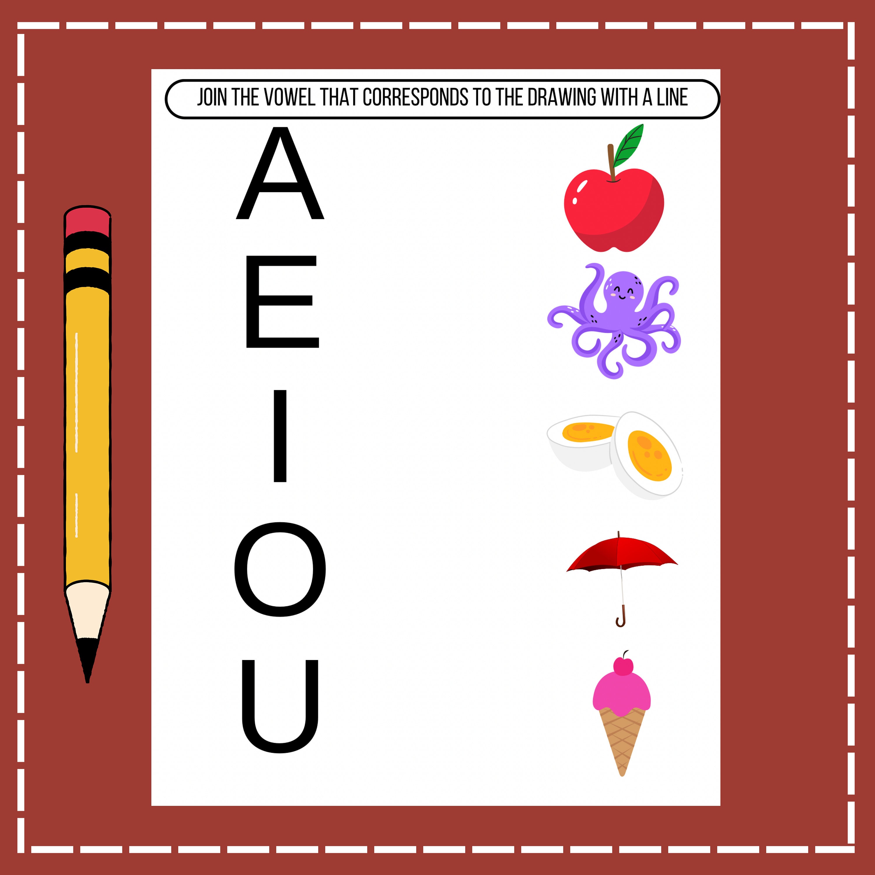 Flashcards of vowels in Spanish vowels worksheets spanish/english ...