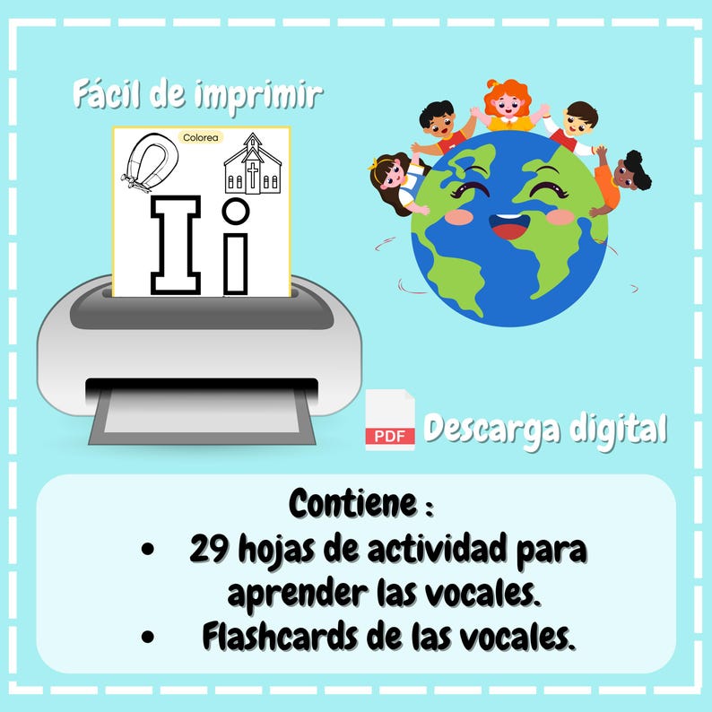Spanish Vowels - Activity Sheets - Trace the Vowels - Color the Vowels ...