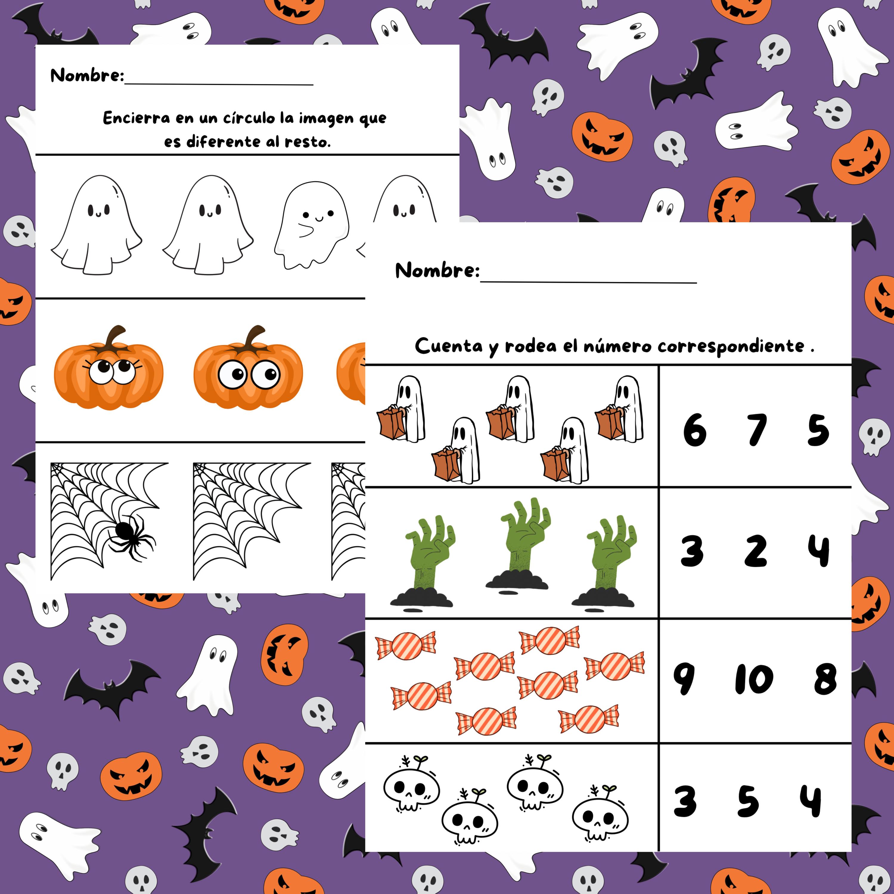 Halloween Preschool Printable- Halloween Activities- Halloween Activity ...