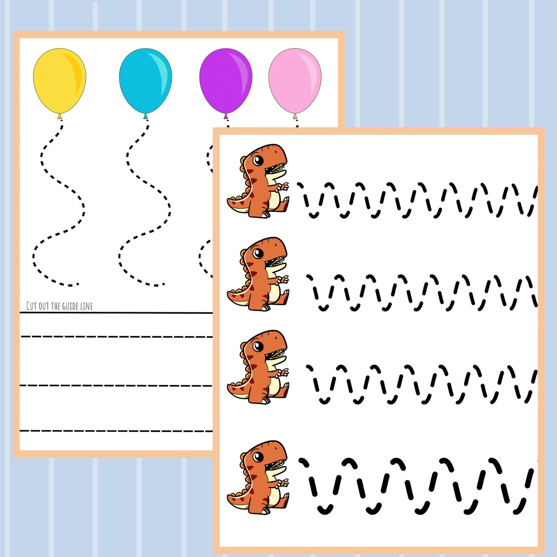 Scissor Skills - Preschool Worksheets- Printable - Homeschool - Etsy