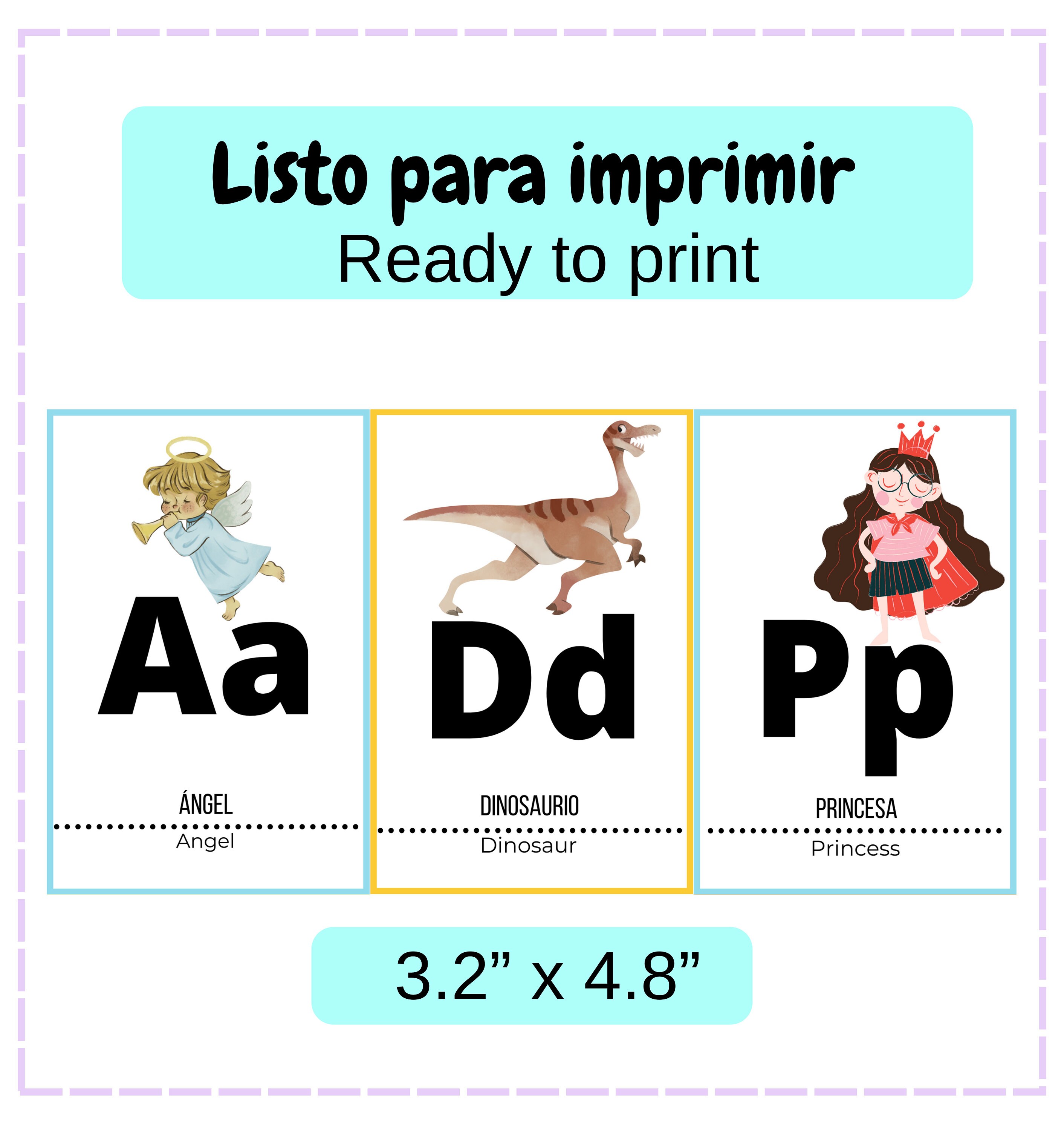 Printable Alphabet Flashcards-abc Printable Picture Flashcards ...