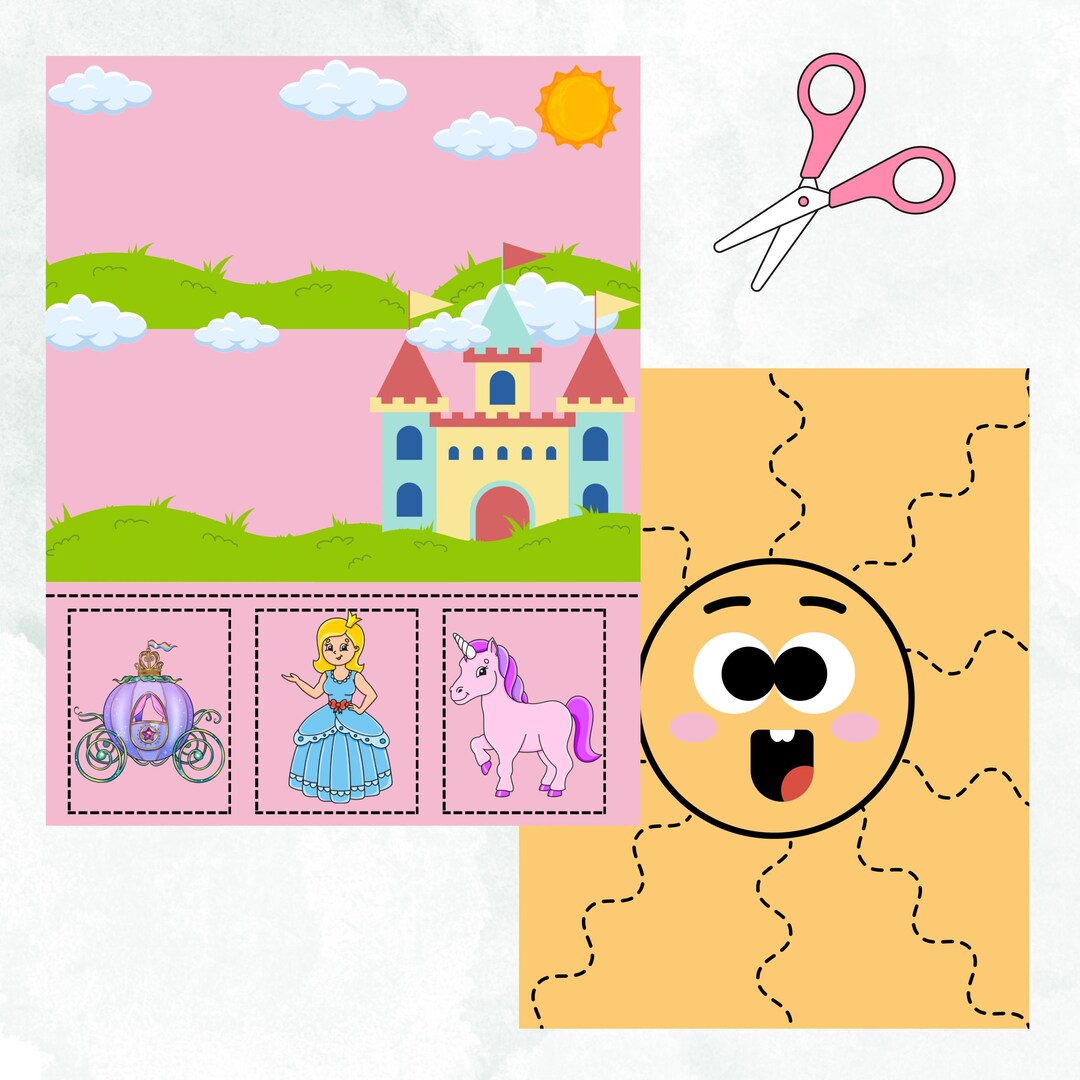 Printable Scissor Skills -fun Cutting Activities-scissor Skills-scissor ...