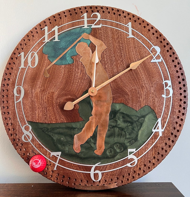 Golf Theme Custom Made Clock - Etsy