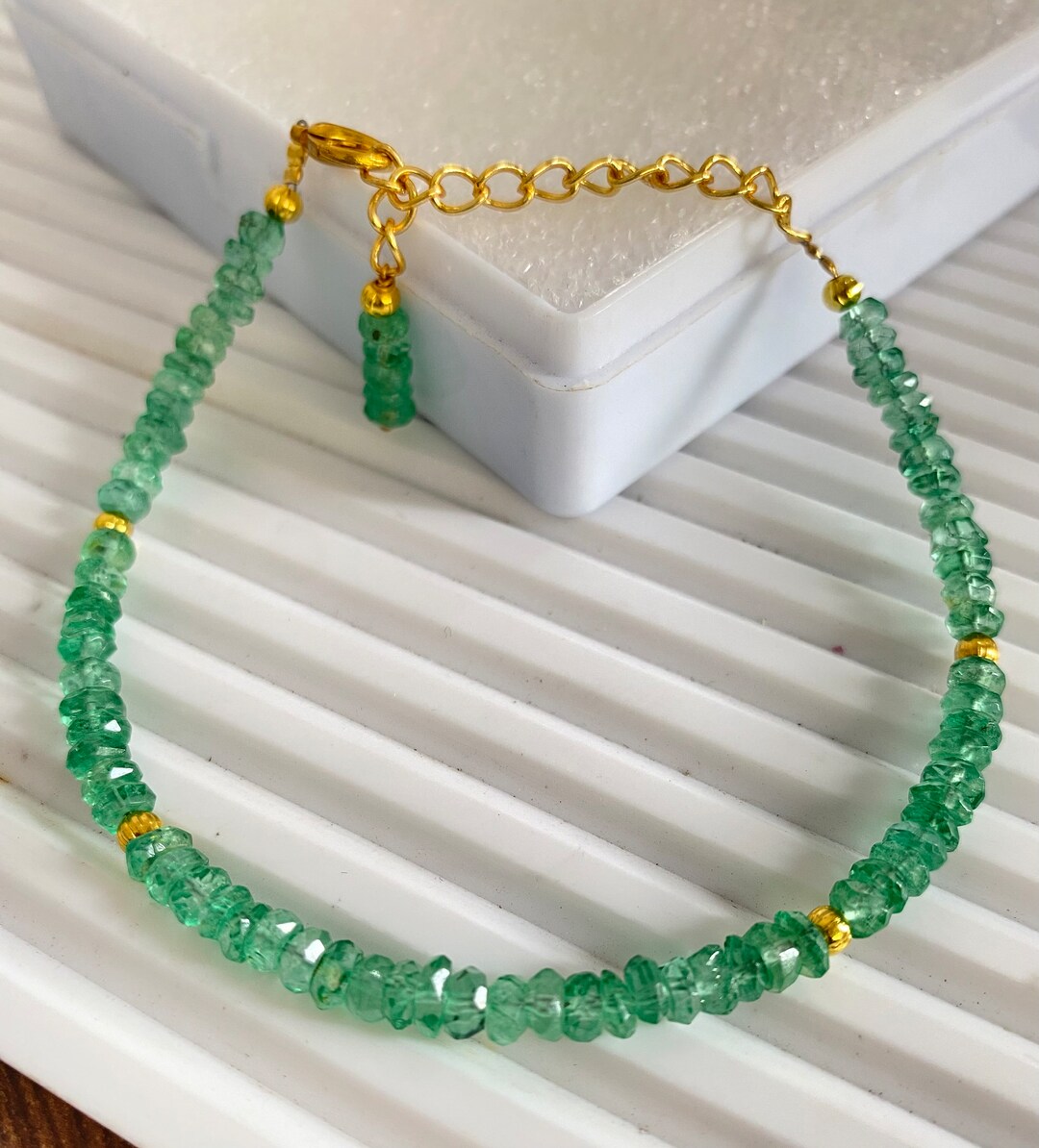 AAA+ QUALITY~ Natural Colombian Emerald Beads Genuine Emerald Faceted ...