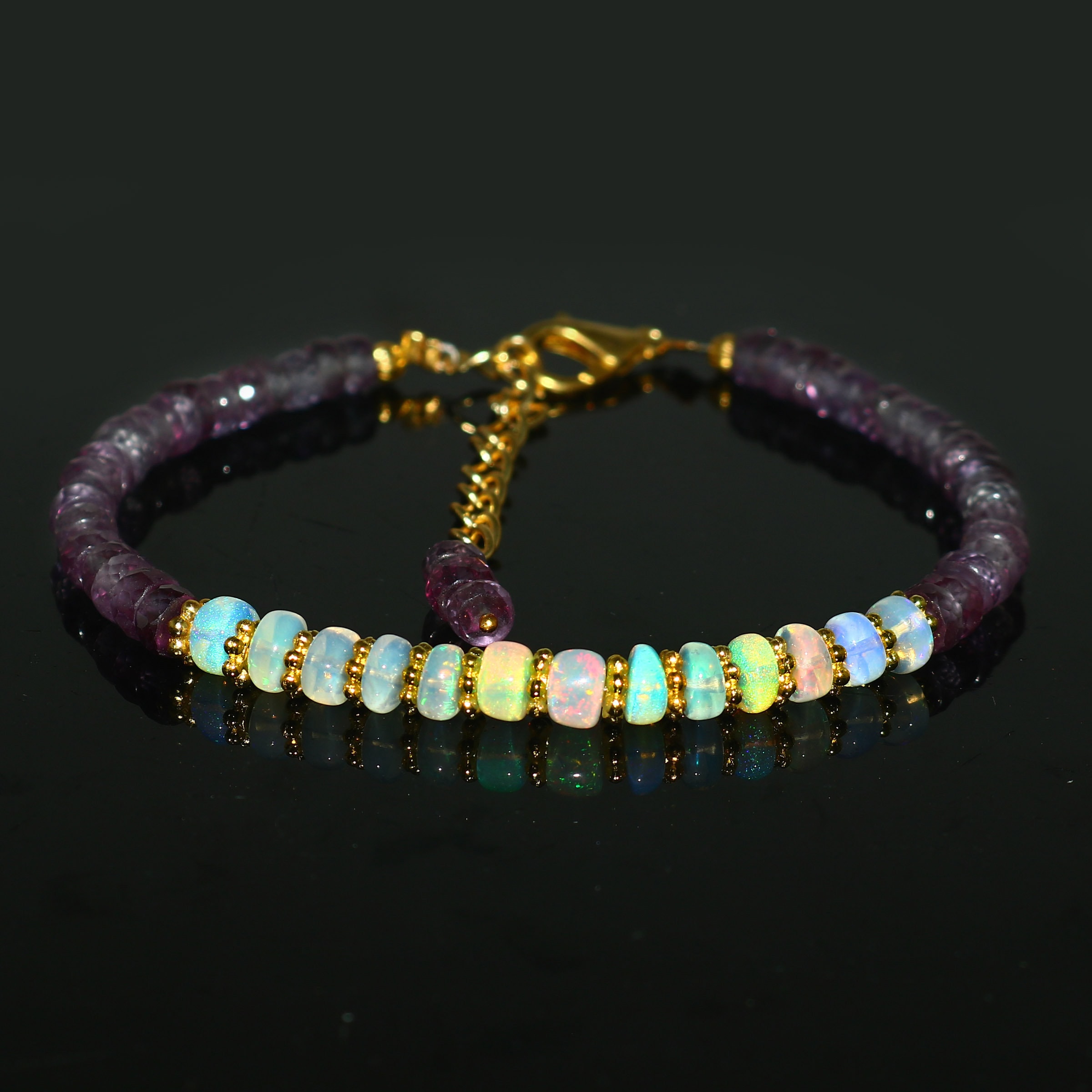Extremely Rare Alexandirite Faceted Rondelle Beads Sparkling Color ...