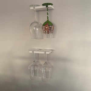 Wall Mounted Wine Glass Holder - Etsy