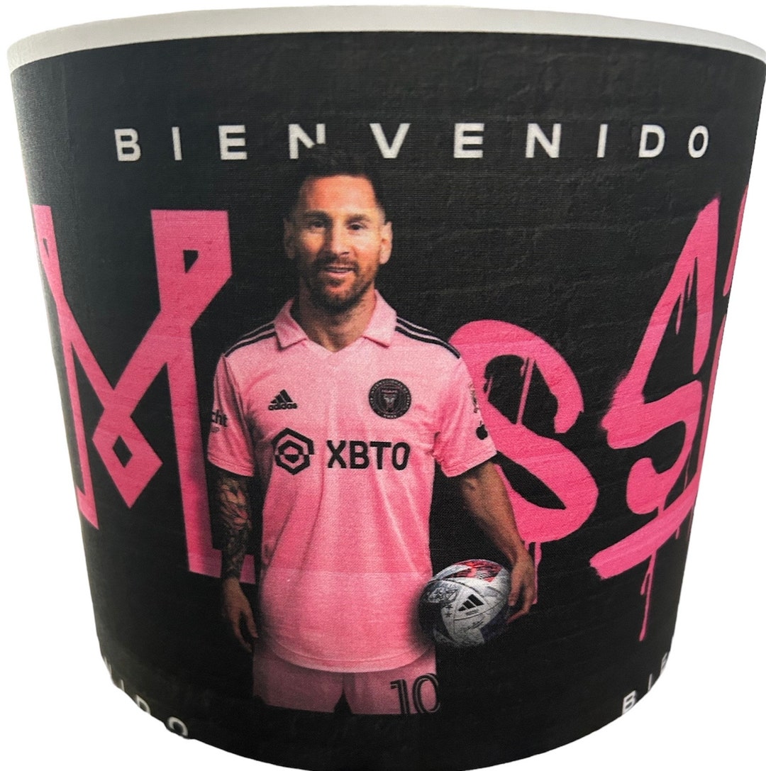 Messi Inter Miami Handmade Fabric Lampshade - Etsy