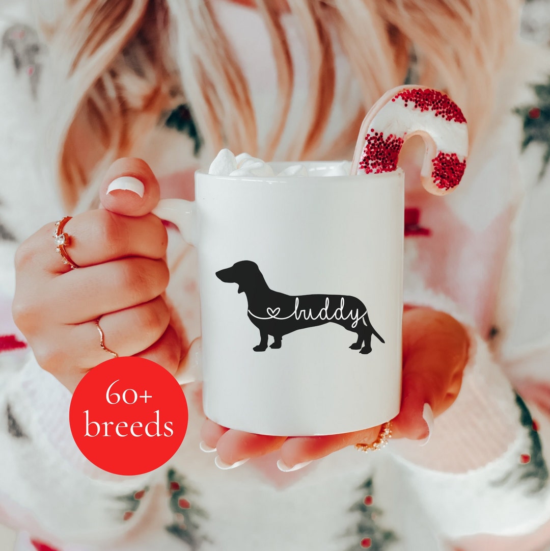 Personalized Dog Mug Custom Dog Mug Dachshund Dog Breed - Etsy