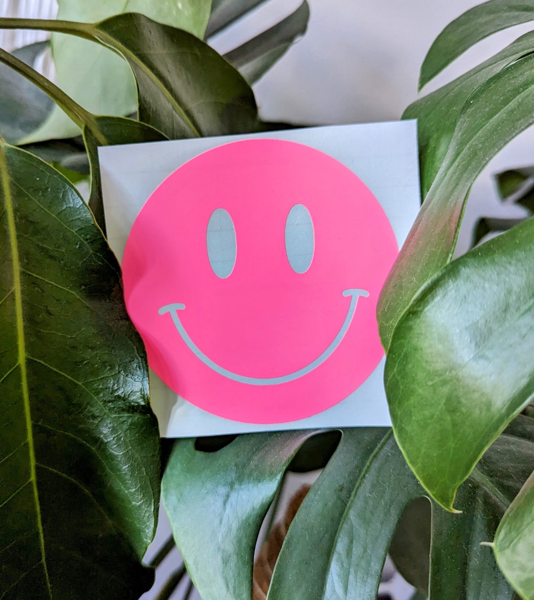 Smiley Face Vinyl Sticker Smiley Face Decal - Etsy