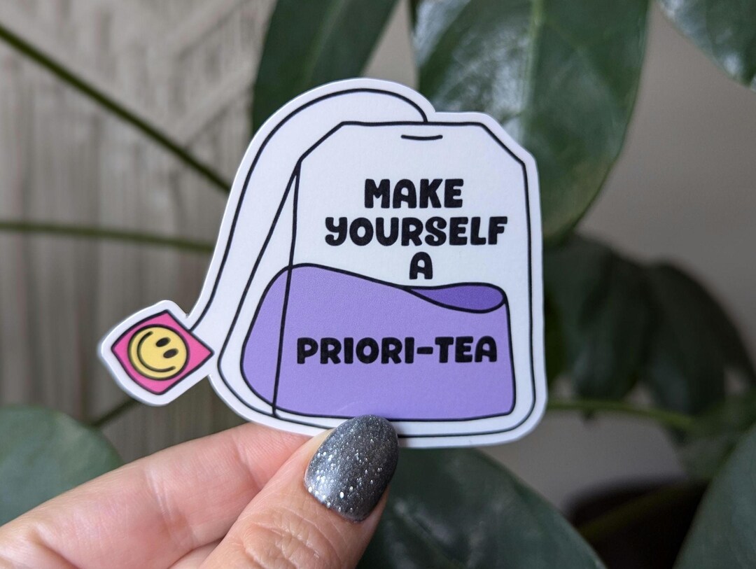 Make Yourself a Priority, Positivity Stickers for Water Bottle, Mental ...