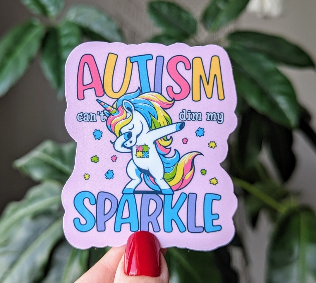 Autism Unicorn, Neurodivergent Stickers for Teens Inspirational ...