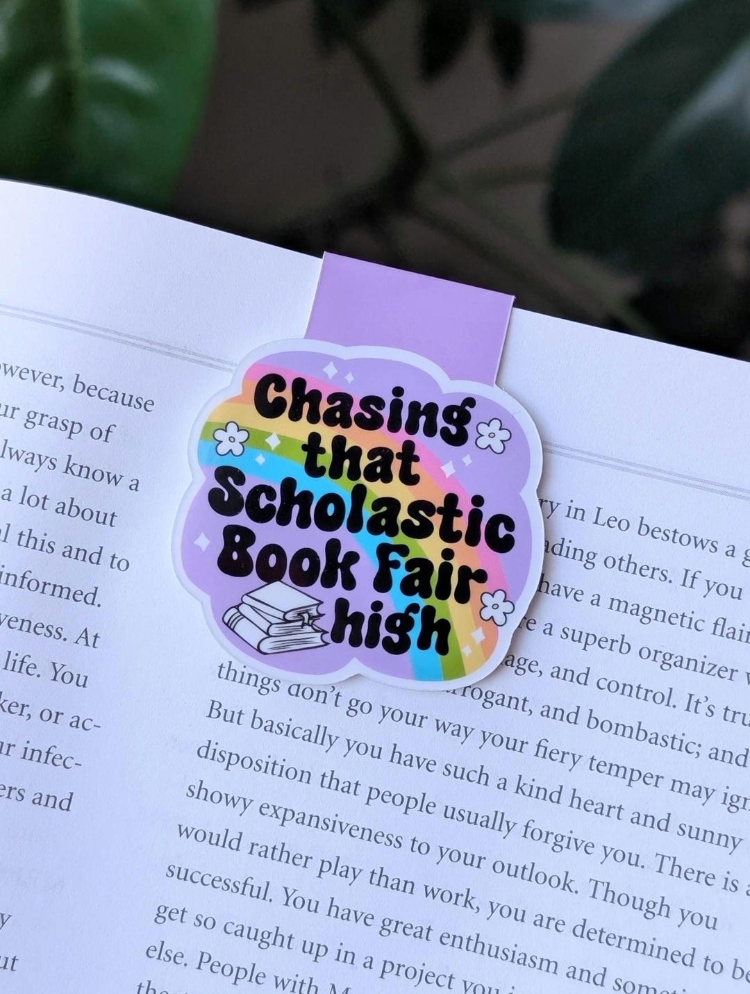 Scholastic Book Fair Magnetic Bookmark: Book Lover Gift - Etsy
