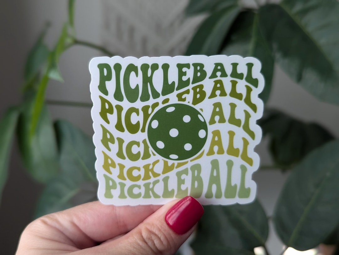 Pickleball Sticker for Water Bottle, Sport Stickers for Laptop ...