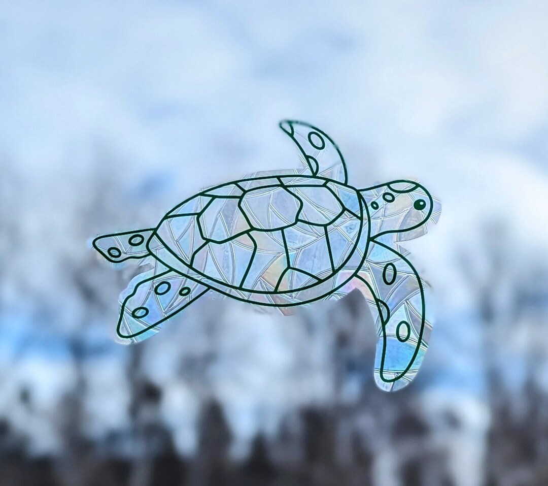 Turtle Suncatcher, Rainbow Maker Window Decal, Prism Window Sticker ...