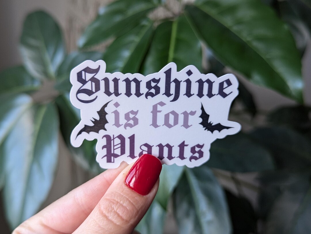 Sunshine Plants Bat Sticker: Gothic Dark Academia Vinyl Decal - Etsy