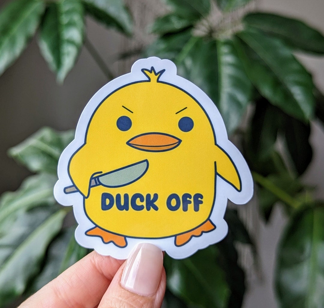 Duck Off, Duck Stickers for Hydroflask Funny, Swear Word Stickers for ...