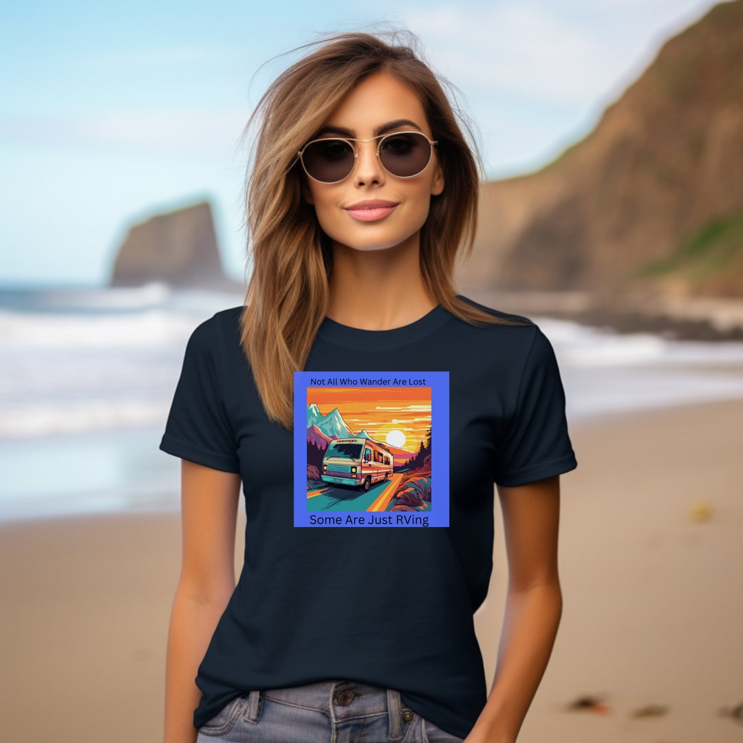 RV Unisex Cotton Tee, Camping, Recreational Vehicle, Motorhome ...