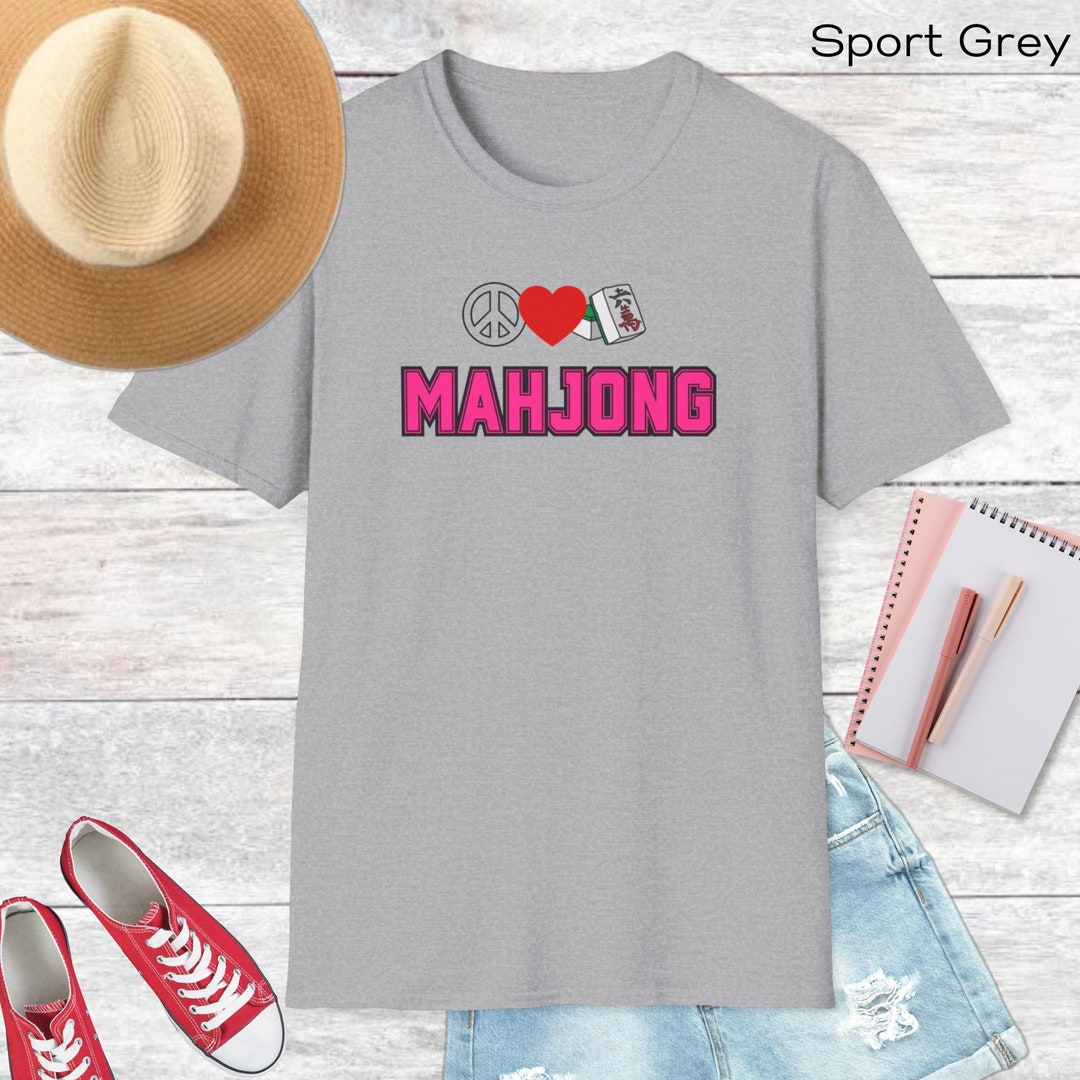 Mahjong T-shirt, Mahjongg Lover Gift, Mahjong Game Tee, Mahjong Lover ...