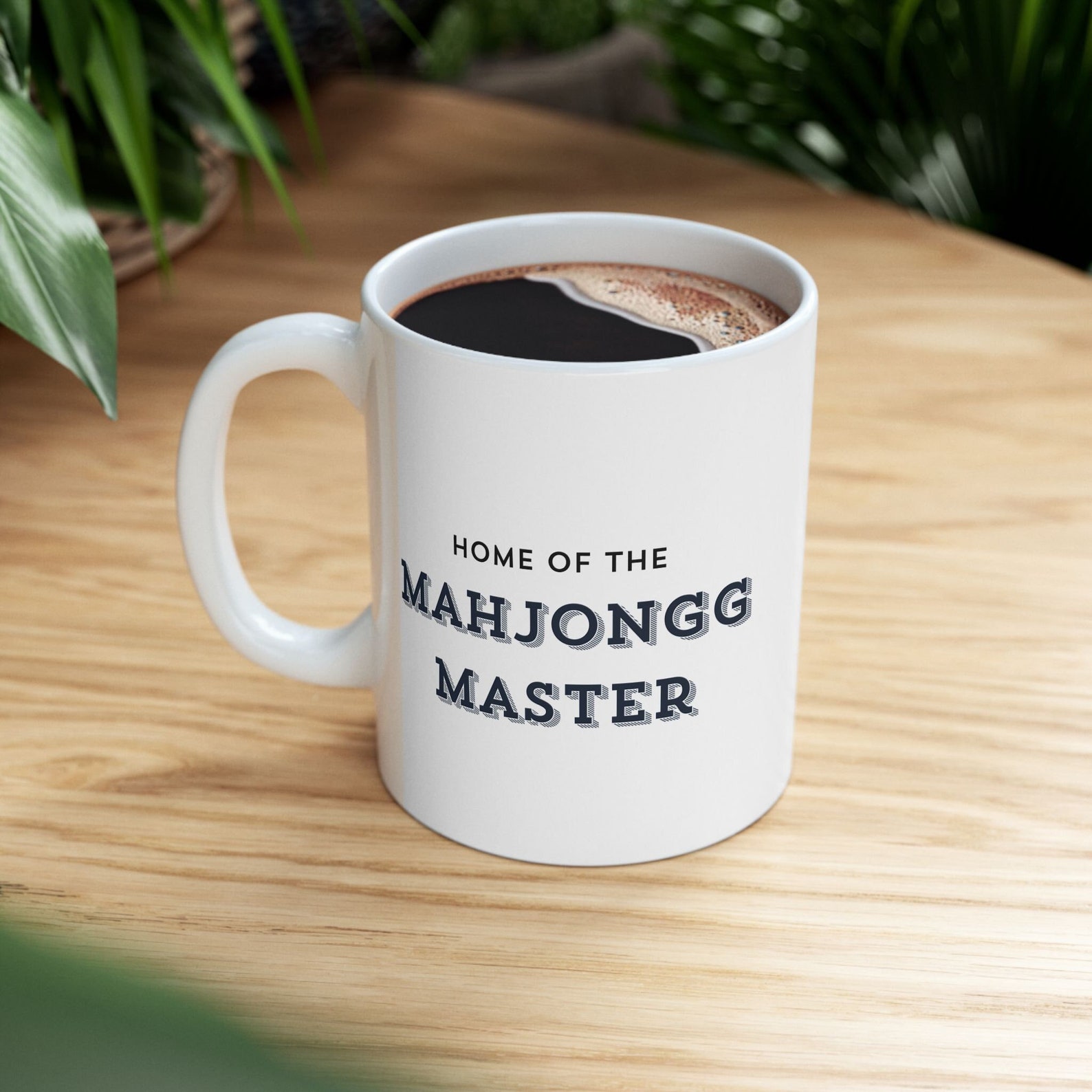 Let's Play Mahjongg Ceramic Mug, Mahjongg Lover, Mahjong Coffee Mug ...