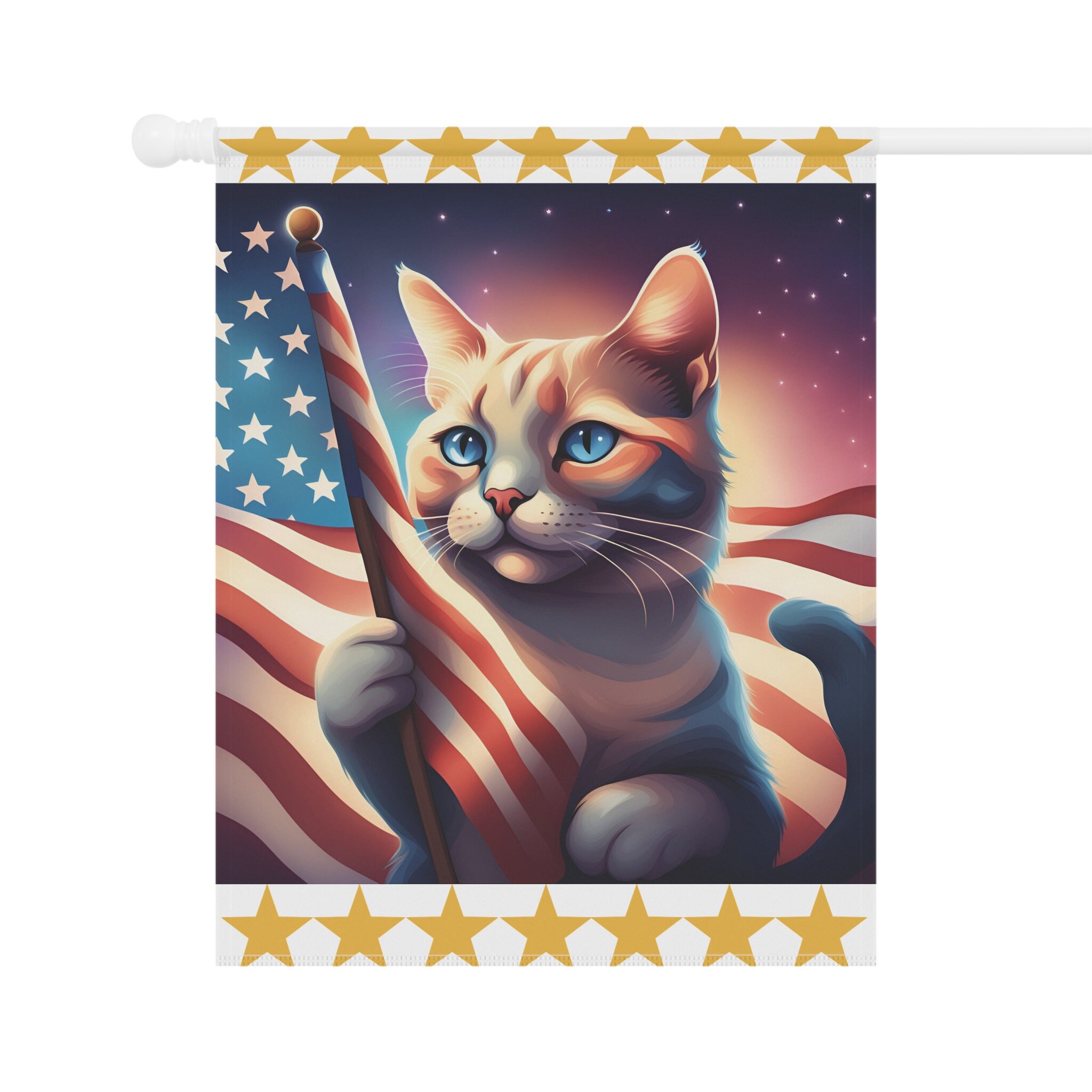 Patriotic Cat Flag for Cat Lovers Who Want to Show Their American Pride ...