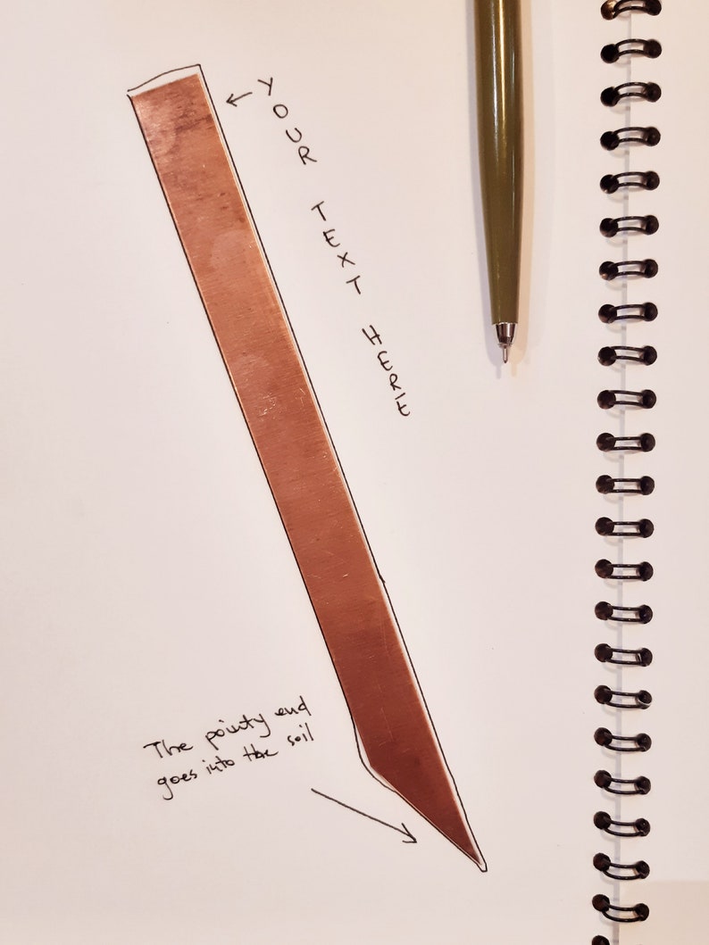 Handstamped Copper Label, Tag or Sign With a Vintage Flare - Etsy