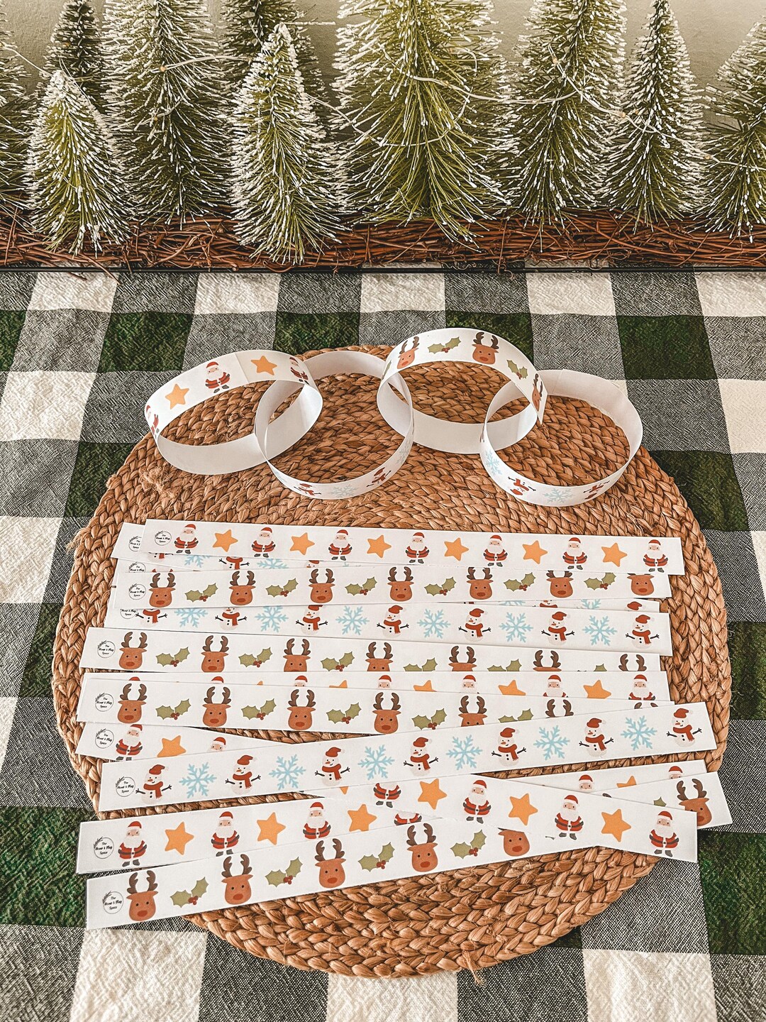 Christmas Festive Paper Chain Strips | PRINTABLE | Toddler Preschool ...